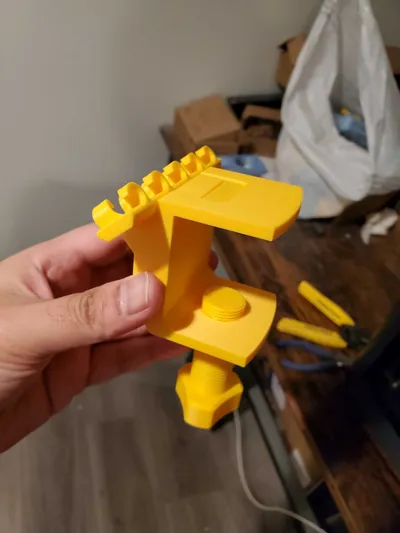 Desk clamp cable holder - Modular - Free 3D Print Model - MakerWorld