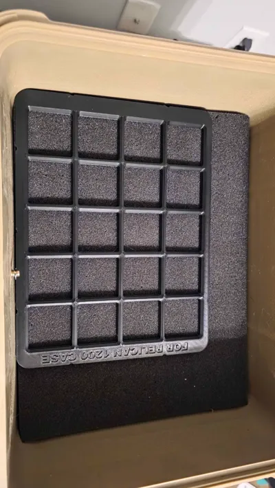 PELICAN 1200 Case Gridfinity Frame Insert by Petezilla MakerWorld ...