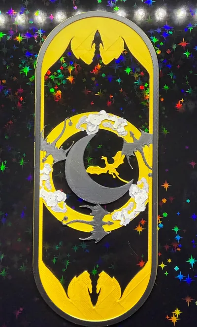 Fourth Wing Dragon Moon Bookmark by Sandy Designs MakerWorld: Download ...