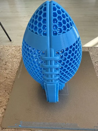 Airless Football with Display Stand - Free 3D Print Model - MakerWorld