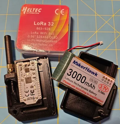 Meshtastic Case - Heltec v3 w/ 3000mAh Battery by KD9PPX MakerWorld: Download Free 3D Models