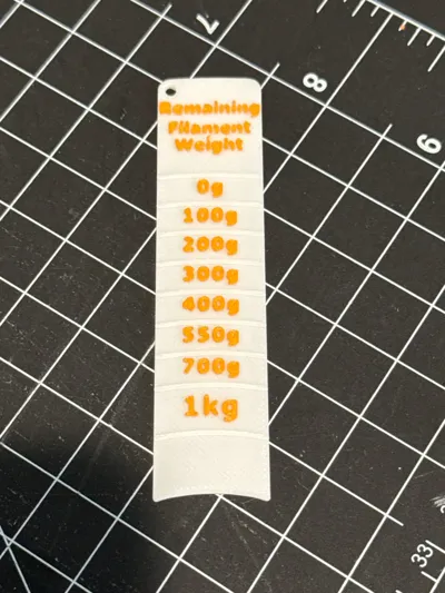 FILAMETER - Remaining Filament Weight 1.75mm Spool - Free 3D Print ...