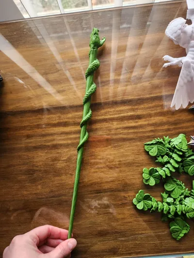 Slytherin House Mascot Magic Wand by Kuga MakerWorld: Download Free 3D ...