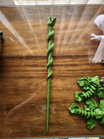 Slytherin House Mascot Magic Wand by Kuga MakerWorld: Download Free 3D ...