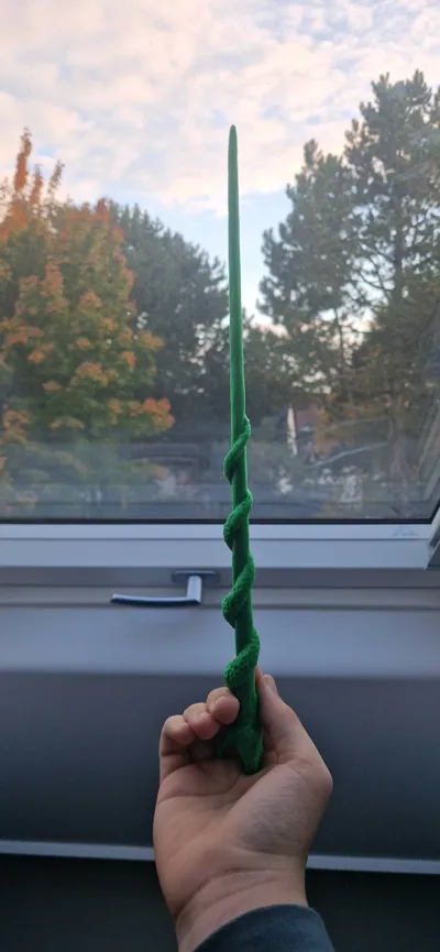 Slytherin House Mascot Magic Wand by Kuga MakerWorld: Download Free 3D ...