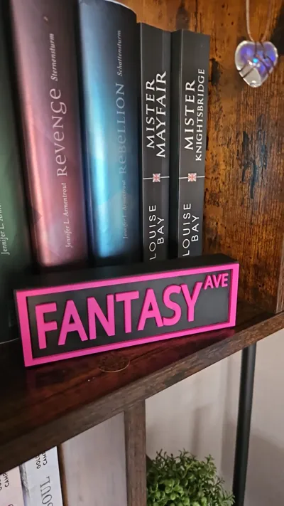 Bookish Street Book Sign - Free 3D Print Model - MakerWorld