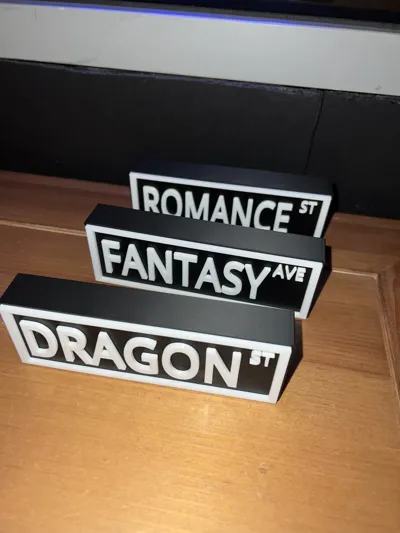 Bookish Street Book Sign by PrintCraft 3D MakerWorld: Download Free 3D ...