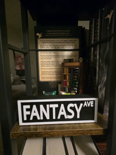 Bookish Street Book Sign - Free 3D Print Model - MakerWorld