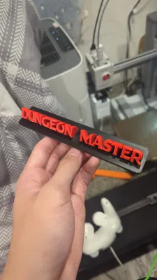 Dungeon Master Desk Plaque by Clucky MakerWorld: Download Free 3D Models