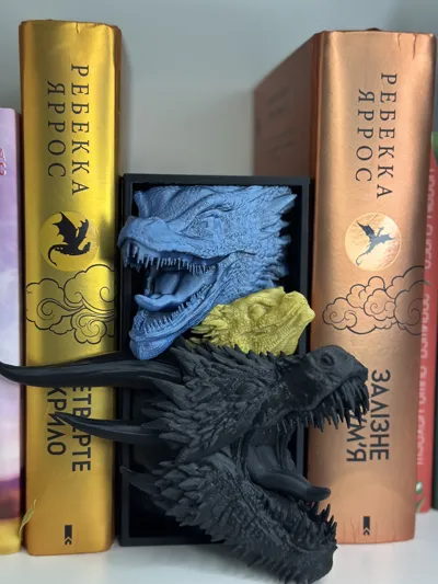 Drogon Book Nook and Wall Mount by Treddigineer MakerWorld: Download ...