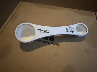 Measuring Spoon - Two-sided Tablespoon & Teaspoon - Free 3D Print Model ...