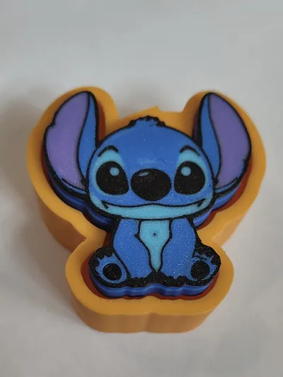 Stitch sitting fidget clicker keyboard switch - Free 3D Print Model ...