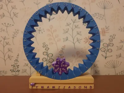 Perpetual multi language calendar by Mimi home decoration MakerWorld ...