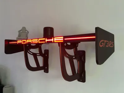 Porsche 911 GT3 RS Wing Shelf - Free 3D Print Model - MakerWorld