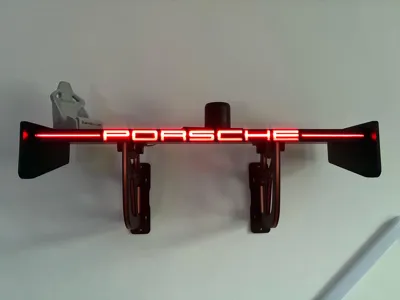 Porsche 911 GT3 RS Wing Shelf - Free 3D Print Model - MakerWorld
