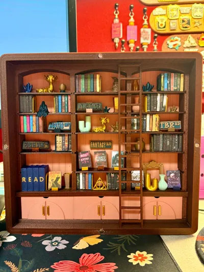 Fidget Bookcase by wuboo MakerWorld: Download Free 3D Models
