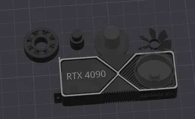 RTX 4090 Keychain - Free 3D Print Model - MakerWorld