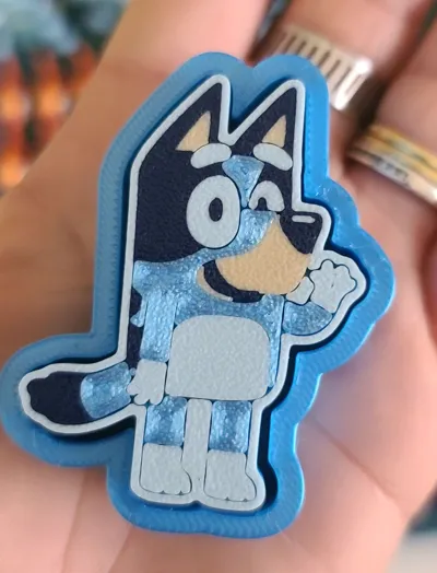 Bluey fidget clicker with keyboard swith by creachick3d MakerWorld ...