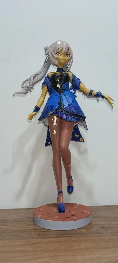 Genshin Impact Keqing Elegant Raiment Fan Model by 东方同志 MakerWorld ...