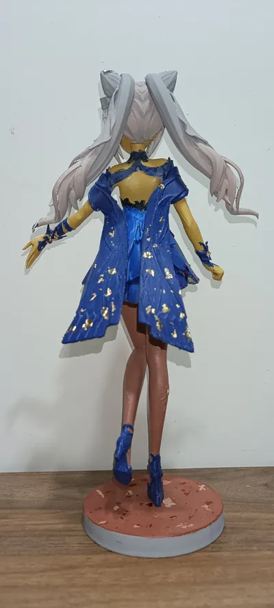 Genshin Impact Keqing Elegant Raiment Fan Model by 东方同志 MakerWorld ...