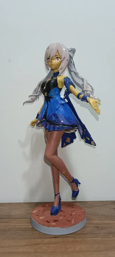 Genshin Impact Keqing Elegant Raiment Fan Model by 东方同志 MakerWorld ...