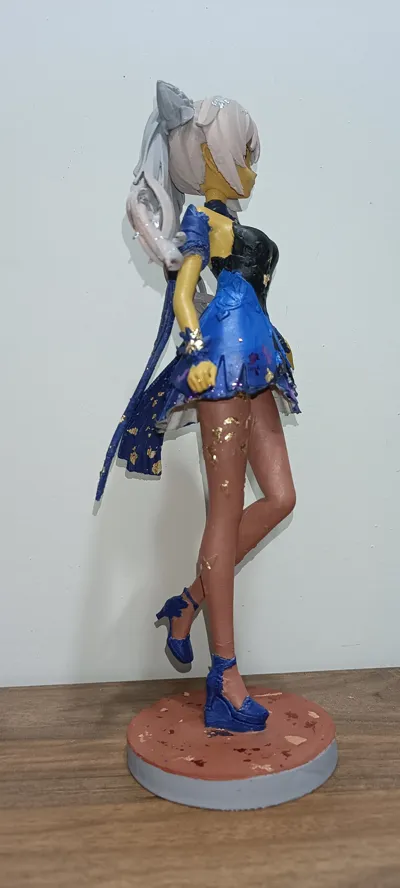 Genshin Impact Keqing Elegant Raiment Fan Model by 东方同志 MakerWorld ...