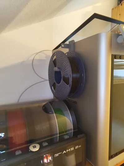 Side mounted spool holder P1P P1S X1C by Sanja 3D MakerWorld: Download ...