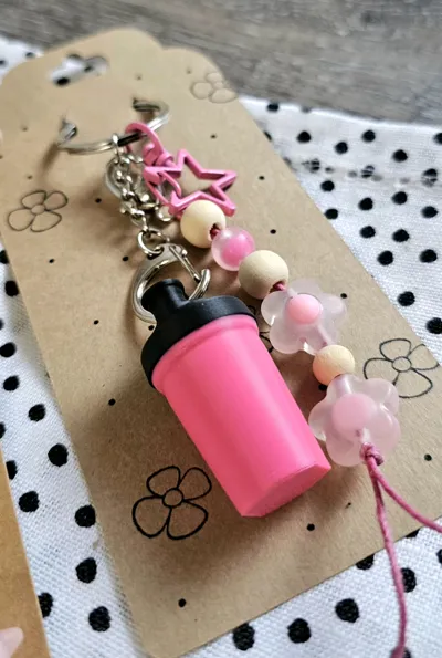 Protein Shaker - Fidget Keychain by Rusty Tractor MakerWorld: Download ...