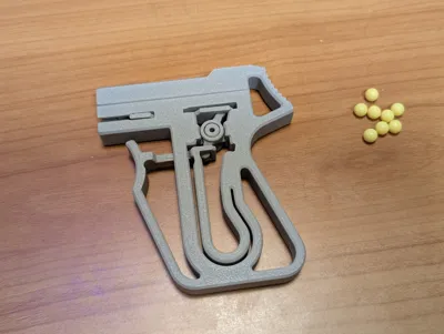 BB Launcher – Front Trigger (Print-in-Place) by Its On My Mind MakerWorld: Download Free 3D Models