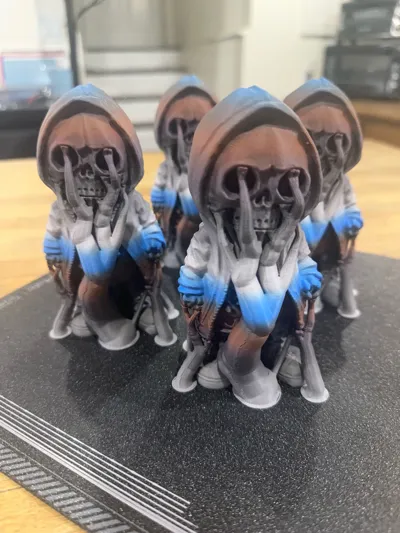Funky Skeleton Figure in Hoodie by Stigern MakerWorld: Download Free 3D ...