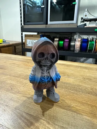 Funky Skeleton Figure in Hoodie by Stigern MakerWorld: Download Free 3D ...