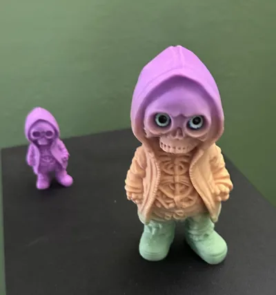 Funky Skeleton Figure in Hoodie by Stigern MakerWorld: Download Free 3D ...