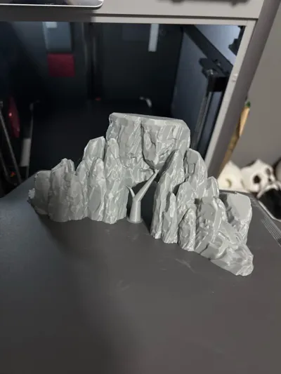 Miniature Terrain - Rock #8 by polyboris MakerWorld: Download Free 3D Models