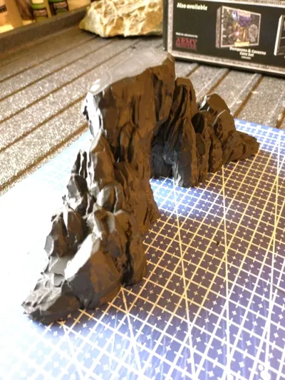 Miniature Terrain - Rock #8 by polyboris MakerWorld: Download Free 3D Models