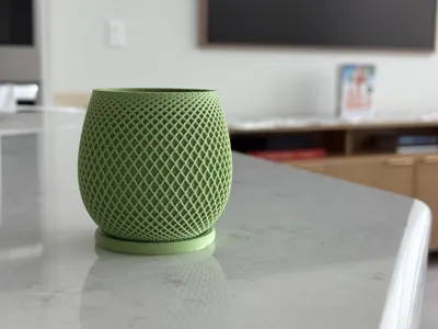 planter with polygon pattern by h3li0 - MakerWorld