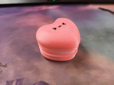 Clicky heart macaron keychain by Cozy Corner MakerWorld: Download Free ...