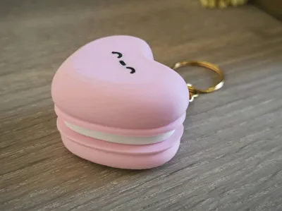 Clicky heart macaron keychain by Cozy Corner MakerWorld: Download Free ...
