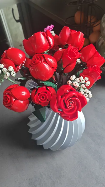 Vase for brick flowers by mr-jeppe - MakerWorld
