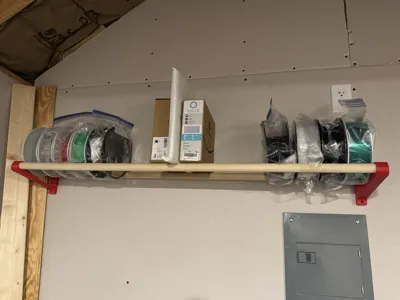 Spool Rack – Wall-Mounted Filament Holder 22mm by 3Dreams MakerWorld ...