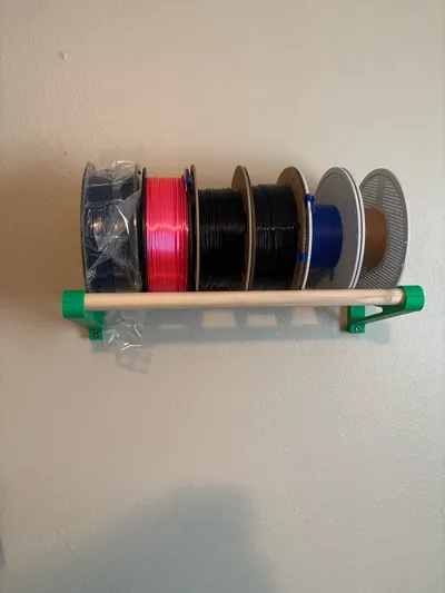 Spool Rack – Wall-Mounted Filament Holder 22mm by 3Dreams MakerWorld ...