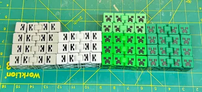 Minecraft Fidget Cube: Creepers by austinvojtaMakerWorld: Download Free ...