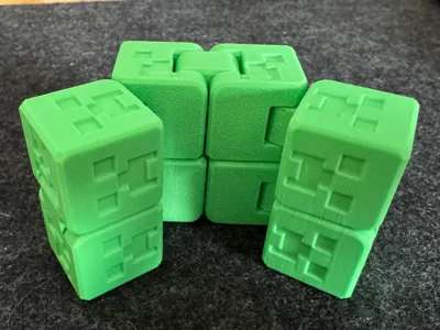 Minecraft Fidget Cube: Creepers by austinvojtaMakerWorld: Download Free ...