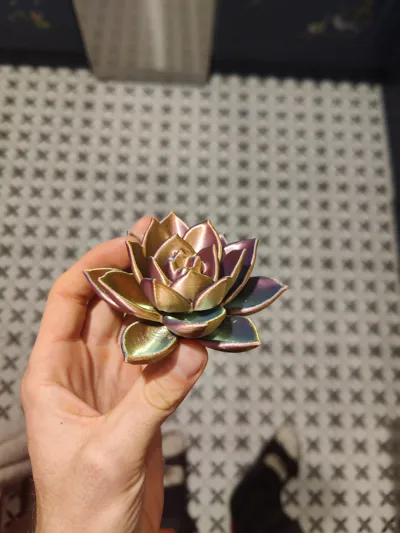 Serene Bloom – Lotus Flower Sculpture by KvK Design MakerWorld ...