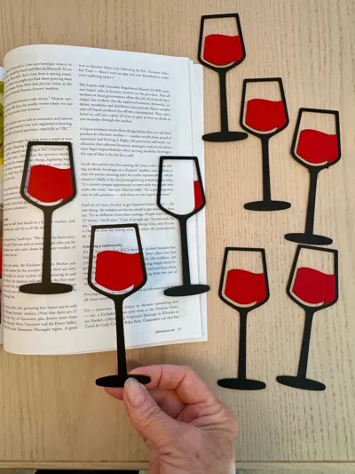 Wine Glass Bookmark by Bero MakerWorld: Download Free 3D Models