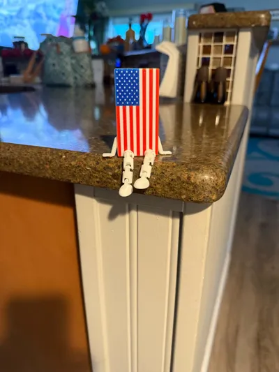 Flag of USA with flexi legs by PipodV 3D MakerWorld: Download Free 3D ...