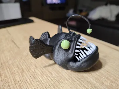 Angler fish - Flexi Articulated Fish by 🟢 Flexi JIMGA MakerWorld ...