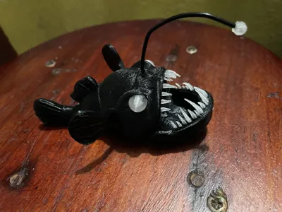 Angler fish - Flexi Articulated Fish by 🟢 Flexi JIMGA MakerWorld ...