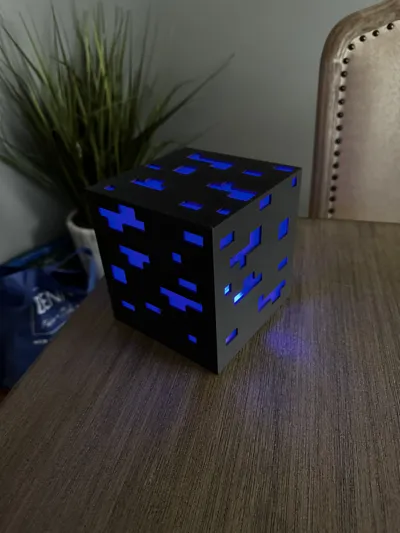 Minecraft ore lamp by DOT-Nobody MakerWorld: Download Free 3D Models