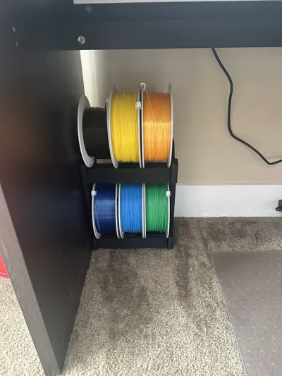 Sturdy Modular Filament Spool Rack Fully Printable by Antiphrasis ...