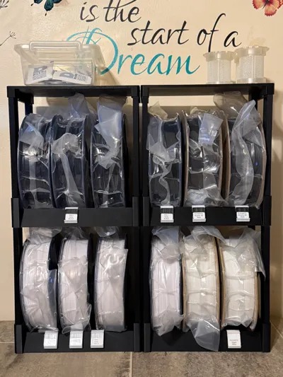 Sturdy Modular Filament Spool Rack Fully Printable by Antiphrasis ...